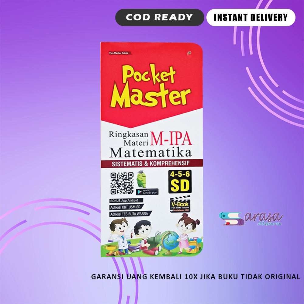 Jual Buku Rumus Pelajaran Sd / Mi Pocket Master Ringkasan Materi M-Ipa Kelas 4 5 6 | Shopee ...
