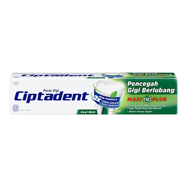 Jual Ciptadent Pasta Gigi Maxi 12 Plus, Whitening, Complete, Herbal 190 ...