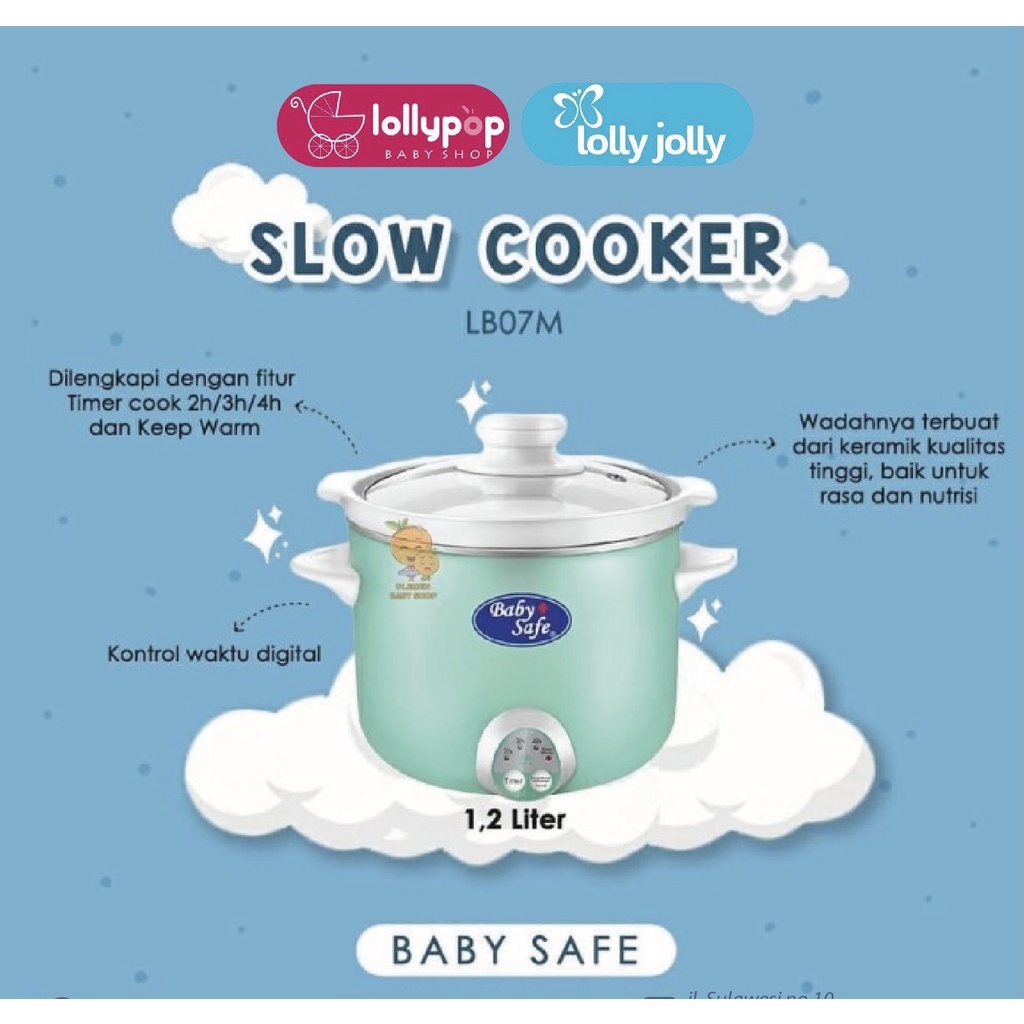 Jual BABY SAFE Slow Cooker 1,2 L Babysafe Alat Memasak Menghangatkan ...