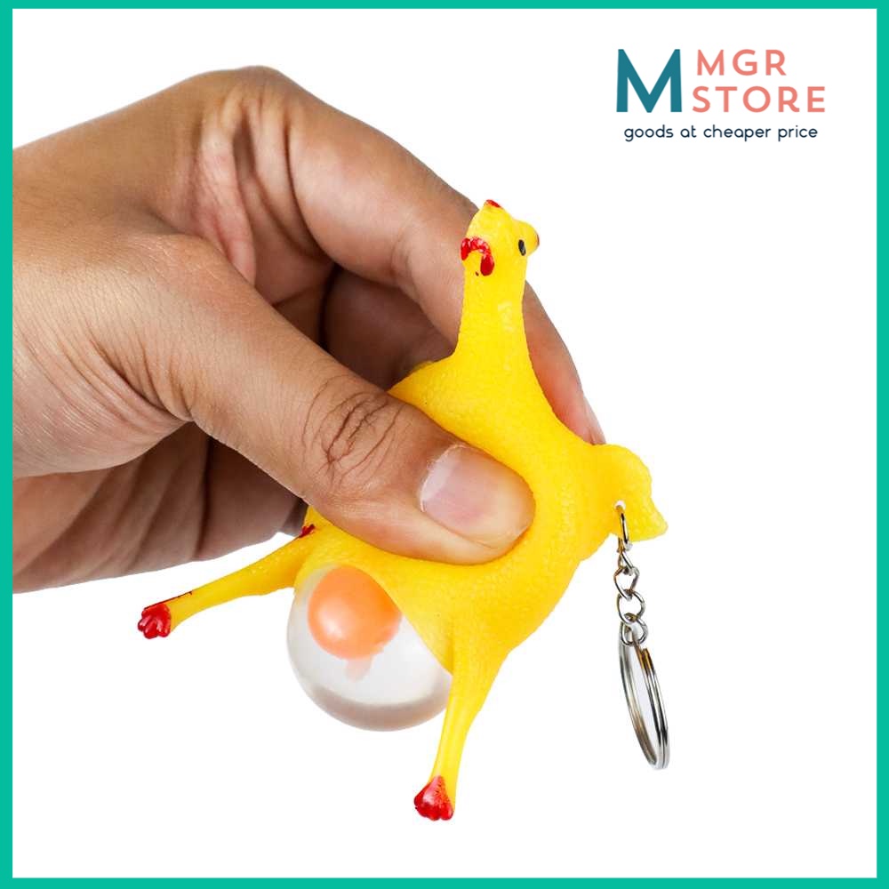 Jual Mainan Squishy Anti Stress Model Ayam Bertelur | Shopee Indonesia