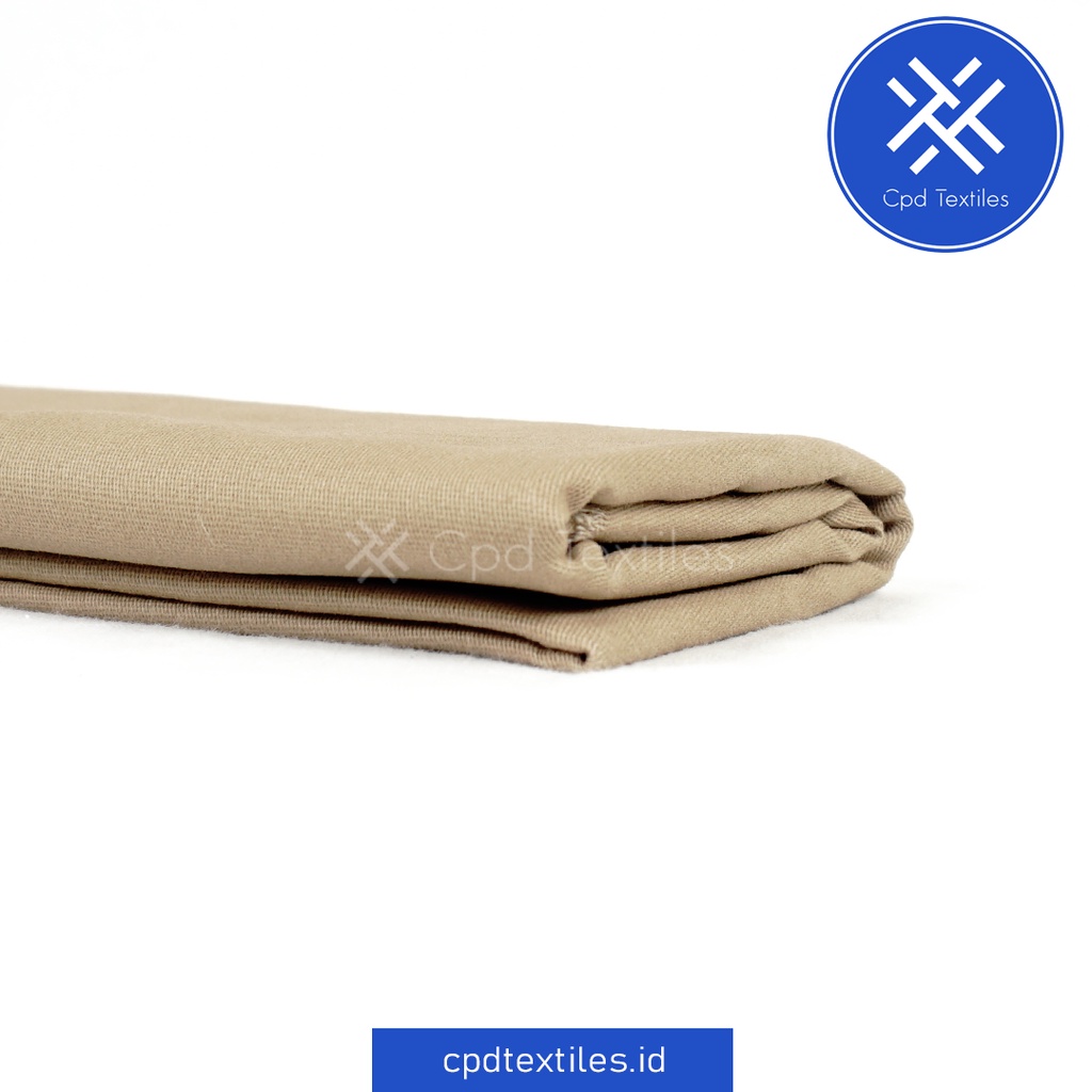 Jual Bahan Katun Twill Sueding Stretch Premium Quality - Sand | Shopee ...