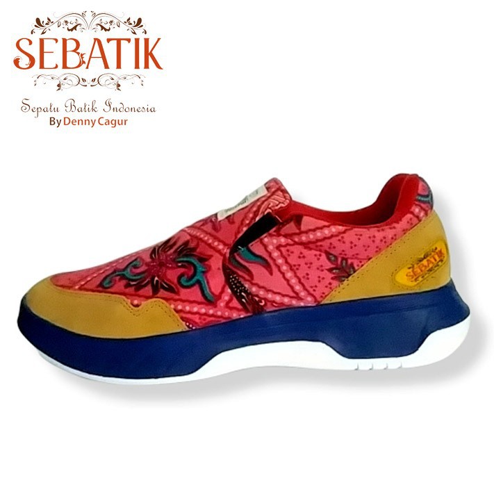 Jual Sepatu Batik by Denny Cagur Sepatu Sneakers Casual Original pink ...