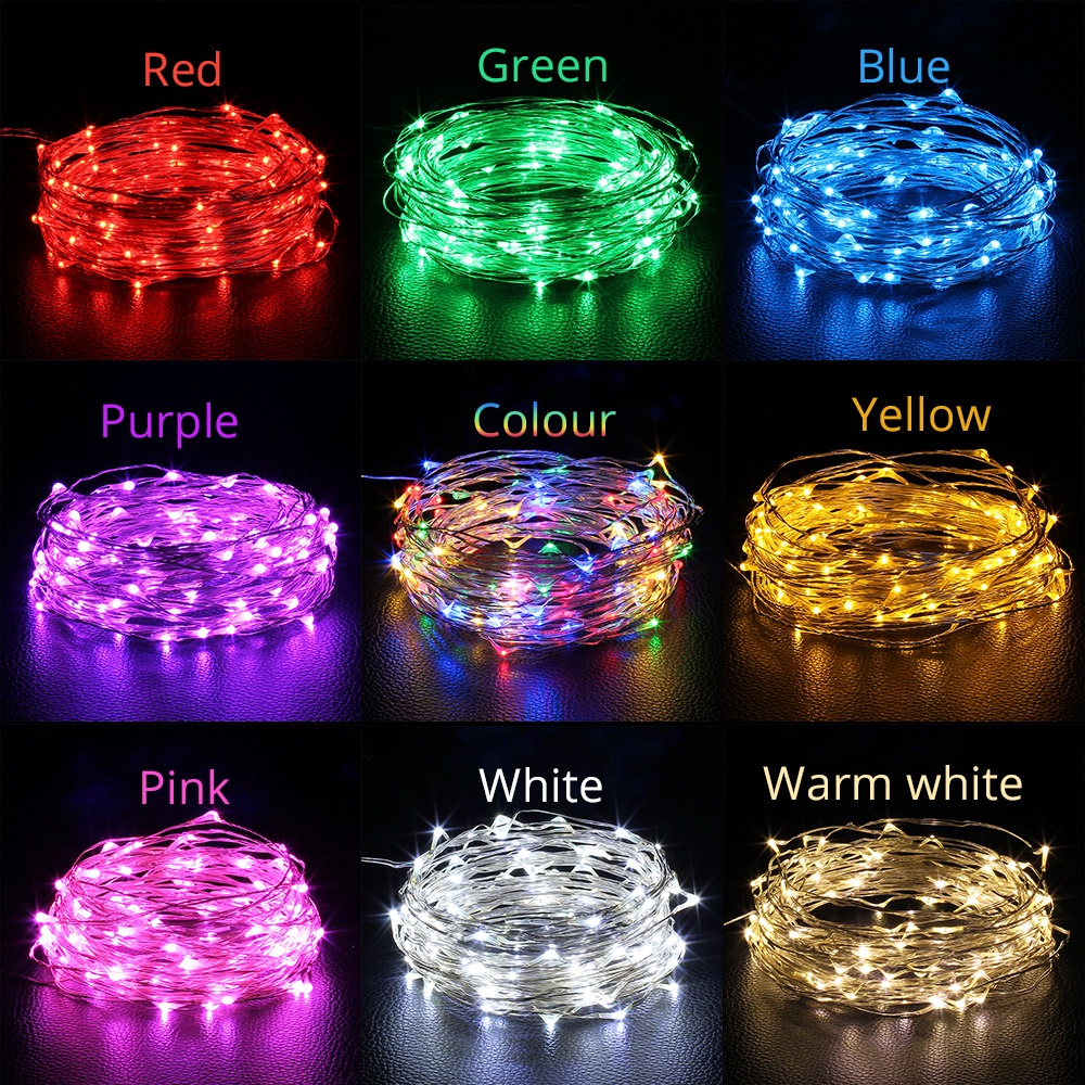 Jual Lampu LED strip String TUMBLR Kawat Hias dekorasi Dengan Baterai ...