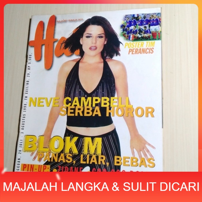Jual Majalah HAI No.29 Jul 1998 NEVE CAMPBELL Langka | Shopee Indonesia