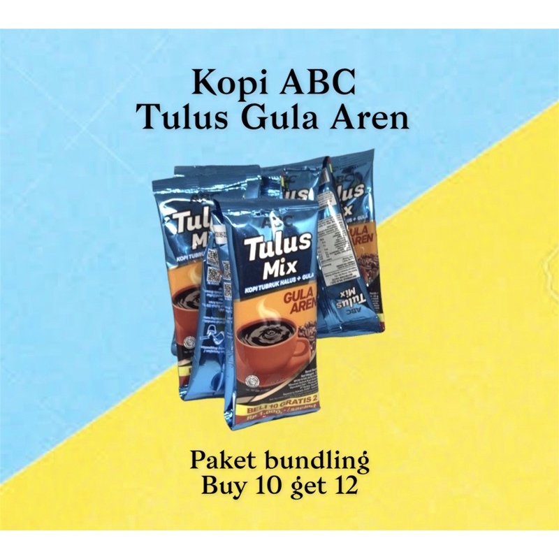 Jual Kopi ABC Tulus Gula Aren Buy 10 get 12 | Shopee Indonesia