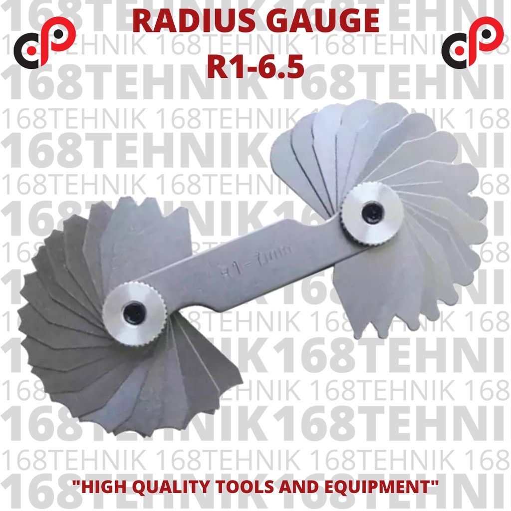 Jual RADIUS GAUGE R1-6.5 / ALAT PENGUKUR RADIUS GAGE / ALAT UKUR CELAH ...