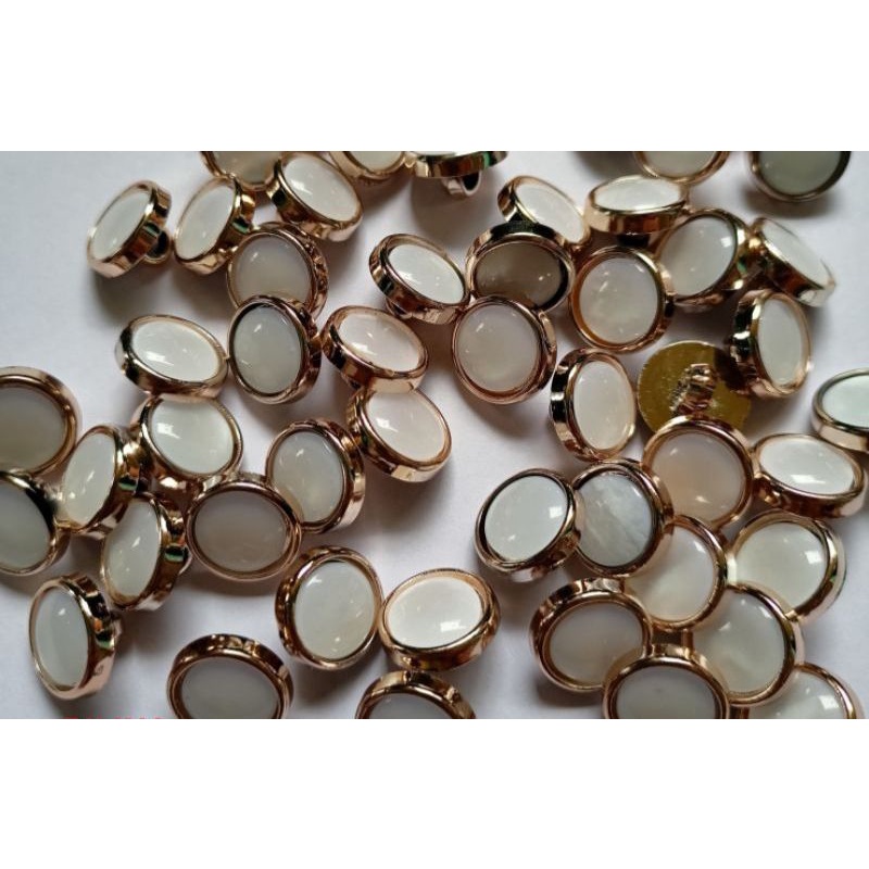 Jual Kancing Mutiara BAJU Silver A56 Diameter 11/10 mm isi 100 pcs ...
