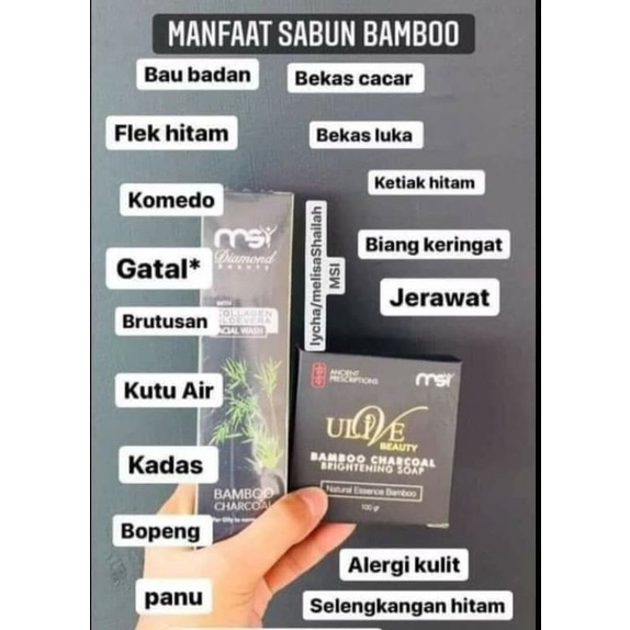 Jual sabun bamboo padat MSI 100% original | Shopee Indonesia