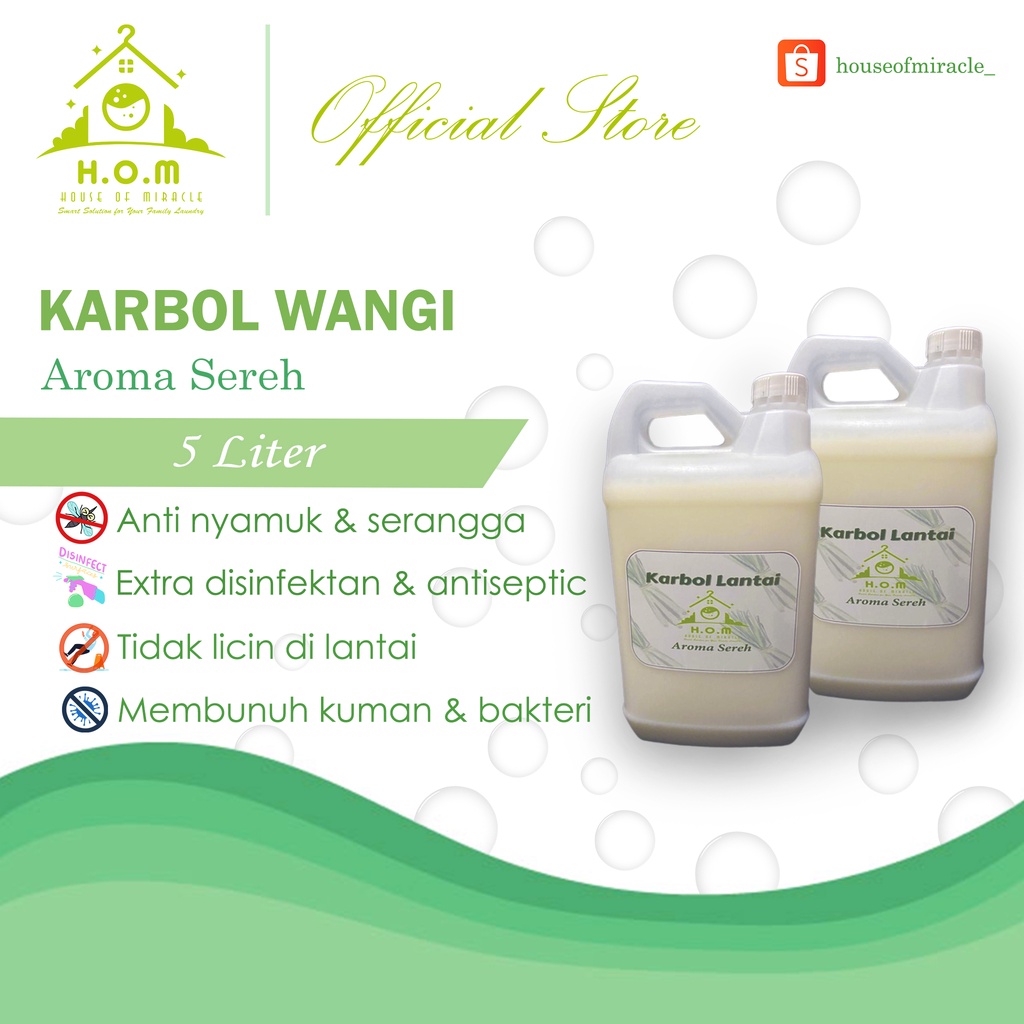 Jual Karbol Wangi 5 Liter | Karbol Pembersih Lantai | Karbol Sereh ...