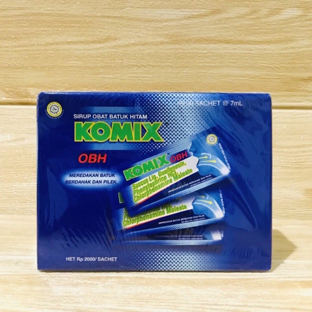 Jual Komix Obat Batuk Hitam OBH 7ml 1 Box @ 30 Sachet / Bintang Toedjoe ...