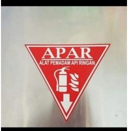 Jual sign stiker APAR SEGITIGA uk 20x20cm.safety rambu K3.stiker label ...