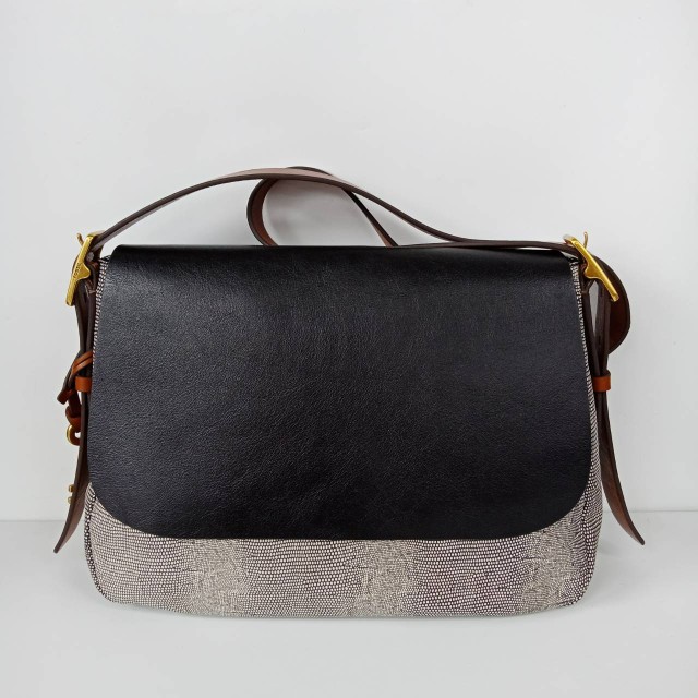 Jual Fossil Harper Large Brown Black Multi . Bags_Branded / Tas Fossil ...