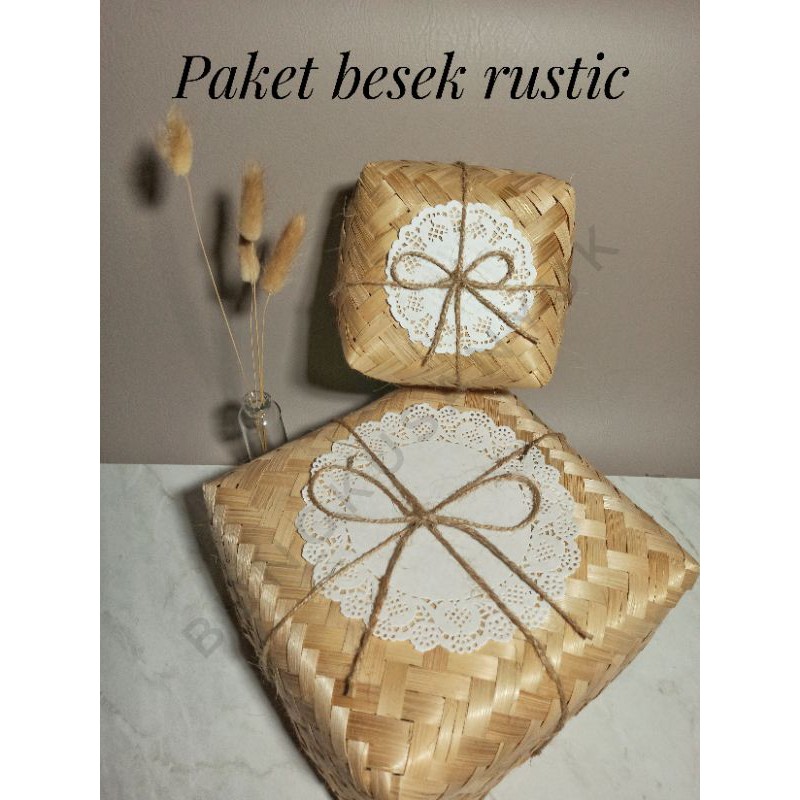 Jual paket besek bambu rustic | Shopee Indonesia