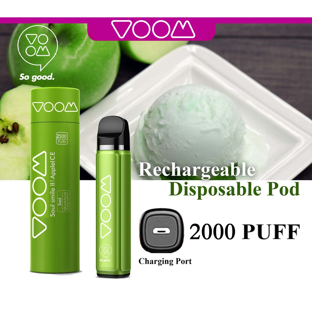 Jual [COD]Voom-Vape Mood Pood Vapoor Vapee Elektrik Portabel Sekali ...