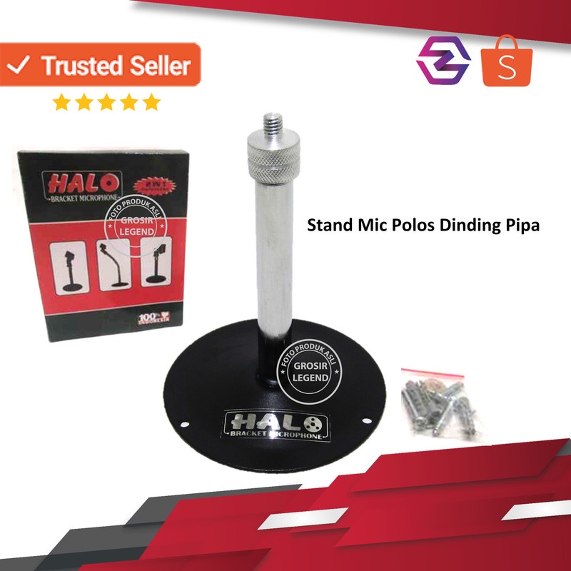 Jual Stand standing mic tempel dinding/wall bracket mic polos | Shopee ...