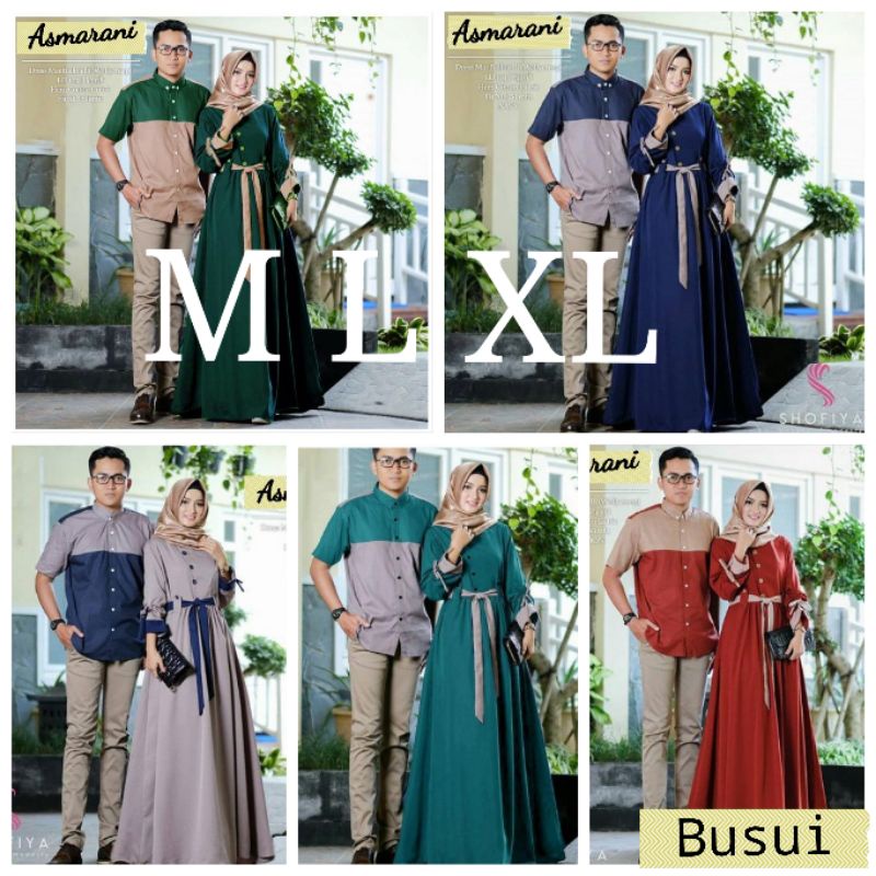 Jual ASMARANI - GAMIS BAJU DRESS COUPLE PASANGAN M L XL JUMBO BUSUI ...