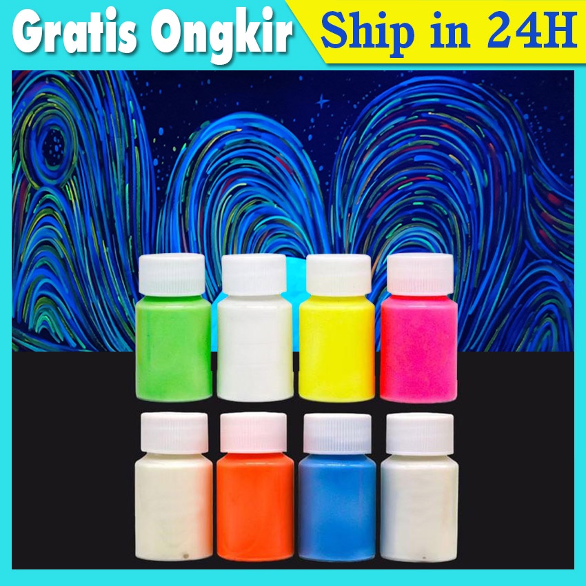 Jual Bubuk Fosfor Premium Bubuk Glow In The Dark Cat Dinding Glow In ...