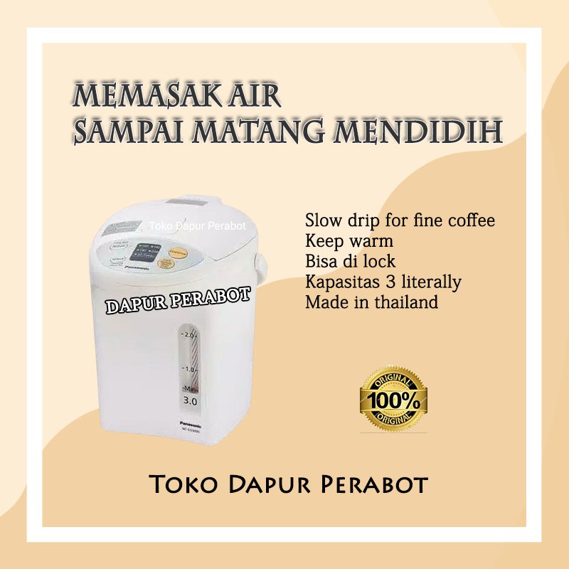 Jual TERMOS / PANASONIC / TERMOS AIR / TERMOS LISTRIK / KETTLE LISTRIK ...