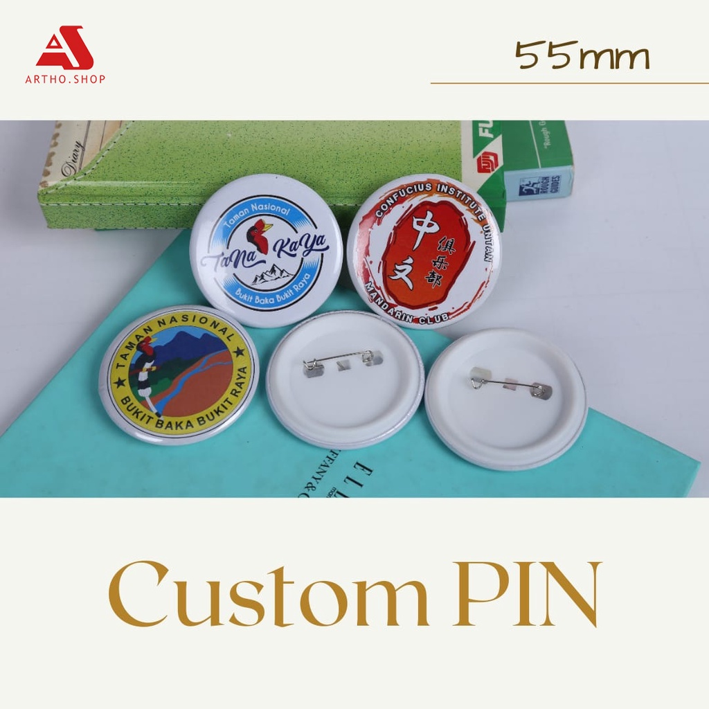 Jual CETAK PIN CUSTOM HIGH QUALITY MIN.10 PCS | Shopee Indonesia