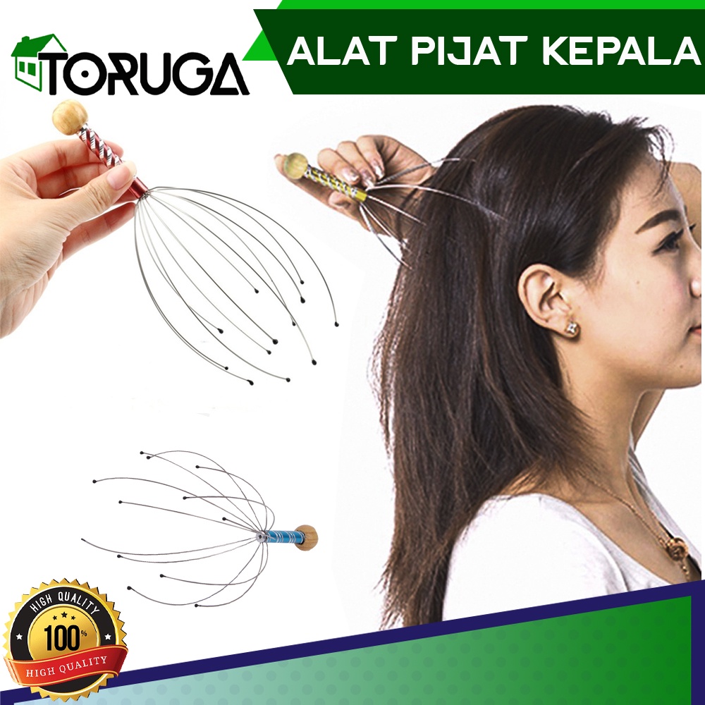 Jual ALAT PIJAT KEPALA BOKOMA STAINLESS GURITA 12 TITIK MASSAGE HEAD ...