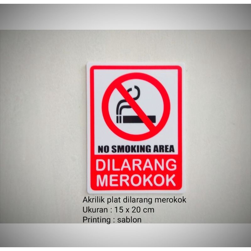 Jual Sign label Acrylic Dilarang Merokok, Sign Board Akrilik | Shopee ... Jual Sign label Acrylic Dilarang Merokok, Sign Board Akrilik | Shopee ...