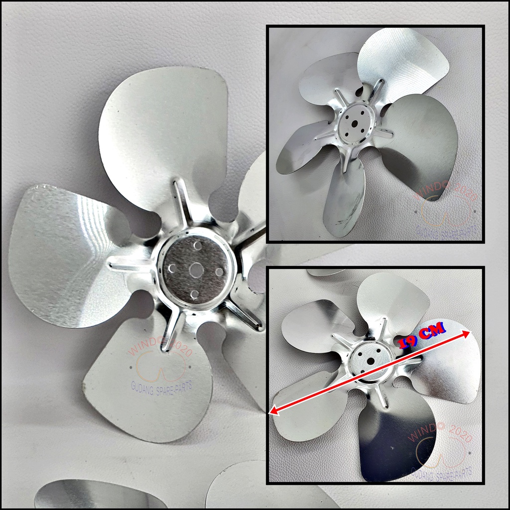 Jual DAUN KIPAS FAN | FAN KIPAS ALUMUNIUM 19 cm DAN 12.5 CM | BLADE ...