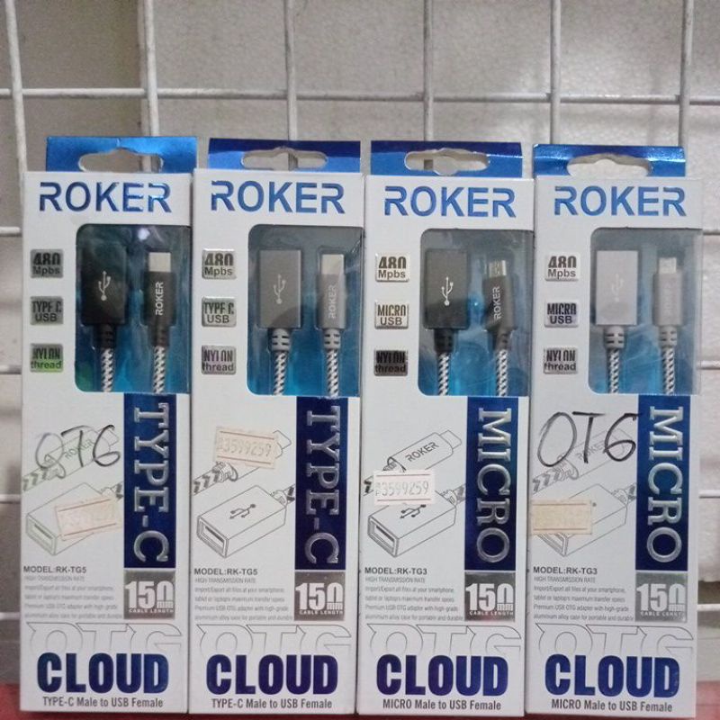 Jual OTG ROKER CLOUD BETALI SUPPORT MICRO AND TYPE C | Shopee Indonesia