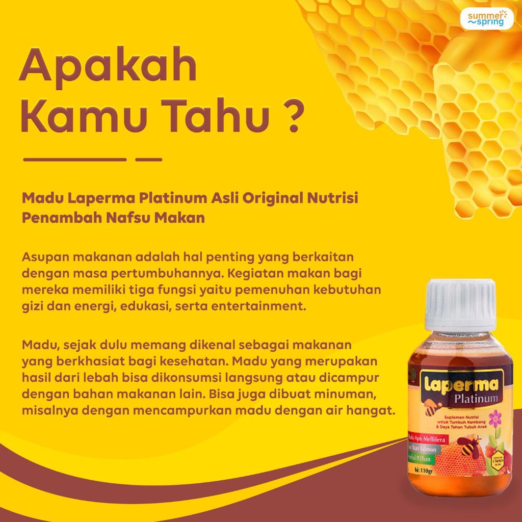 Jual MADU LAPERMA UNTUK ANAK DAN DEWASA MENJAGA IMUN TUBUH - MADU SEHAT ...