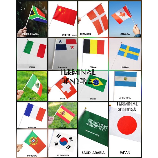 Jual BENDERA PIALA DUNIA "BENDERA TANGAN/HAND FLAG | Shopee Indonesia