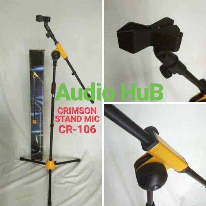 Jual Stand Mic Lantai Crimson Cr 106 Standing Microphone Cr106 Full ...