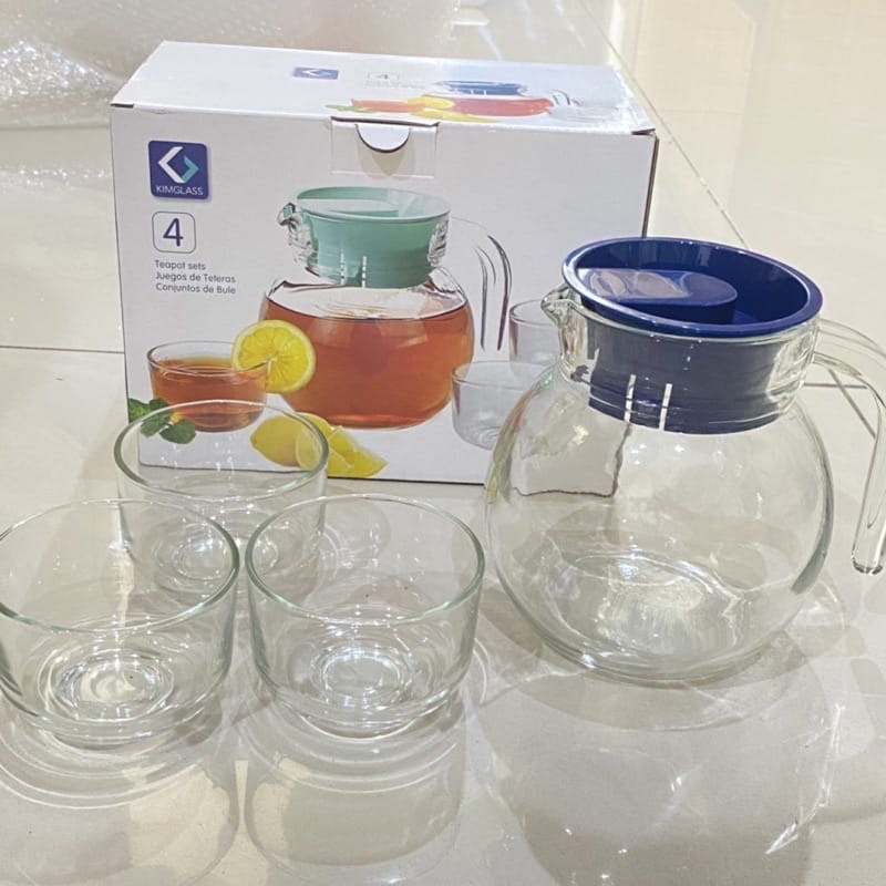 Jual Tea pot kimglass polos kaca tebal murah tea pot set kaca 5 in 1 ... Jual Tea pot kimglass polos kaca tebal murah tea pot set kaca 5 in 1 ...