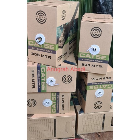 Jual UTP cat 5 SPECTRA INDOOR abu2 grey | Shopee Indonesia
