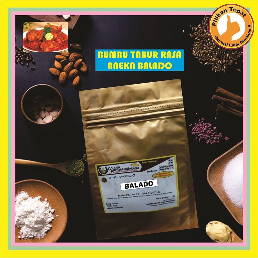 Jual GAFI Food Bumbu Tabur Aneka Rasa Balado 1 Kg Lezat Murah Enak ...