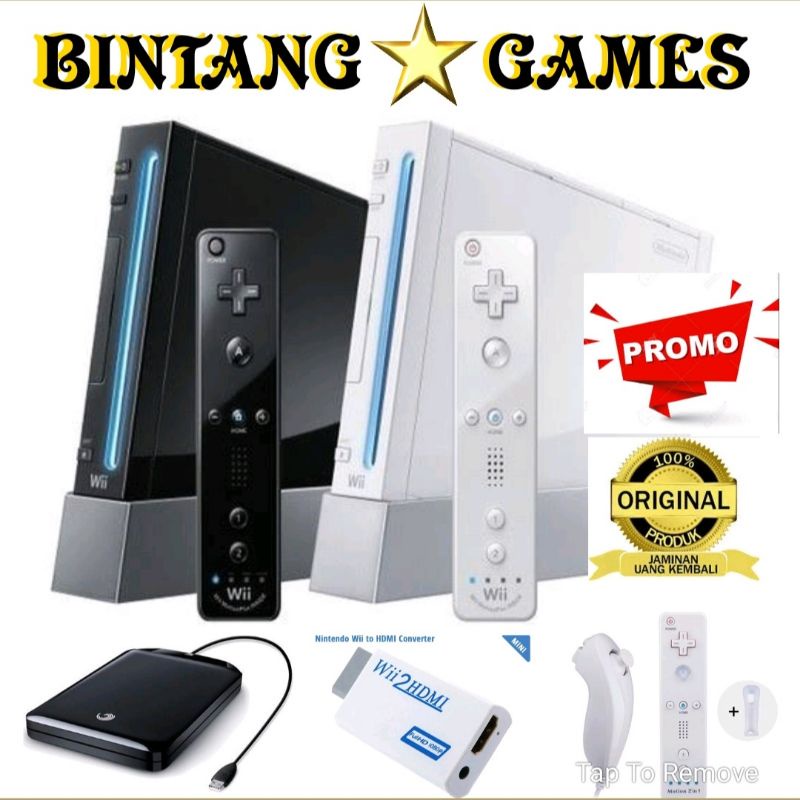Jual NINTENDO WII FULLSET SUDAH + HDD 500GB + 250GAMES | Shopee Indonesia