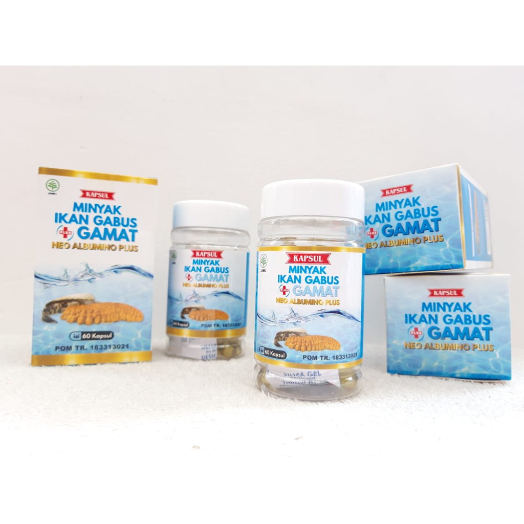 Jual Minyak Ikan Gabus Plus Gamat 60 Kapsul - Neo Albumino Plus Gamat Emas Ikan Kutuk | Shopee ...