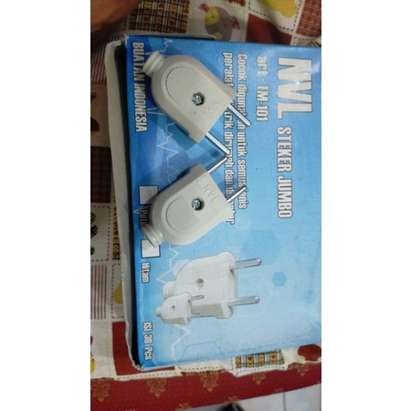 Jual STEKER STOP KONTAK GEPENG - HITAM/PUTIH (DEXTA/NVL) | Shopee Indonesia