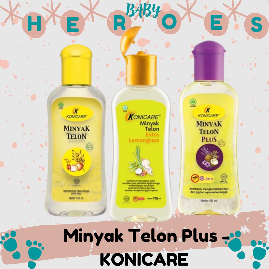 Jual KONICARE Minyak Telon Plus BOTOL Murah Anti Nyamuk Tutup Ungu ...