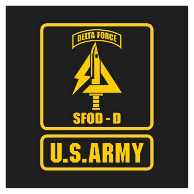 Jual US Army Delta Force SFOD - D Cutting Sticker | Shopee Indonesia