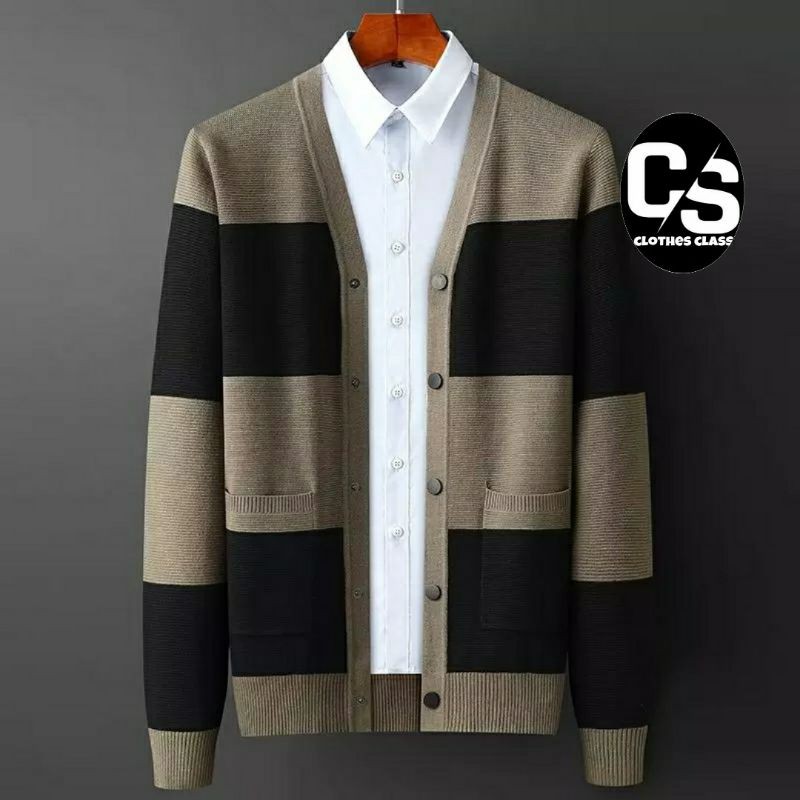Jual Cardigan Pria / Cardigan Rajut Pria / Cardigan Cotton Rajut Halus ...