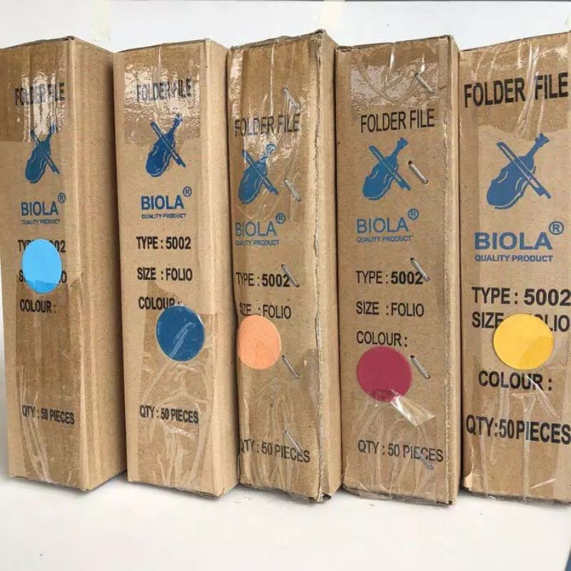 Jual Map kertas BIOLA / Stofmap Folio (50 pcs) | Shopee Indonesia