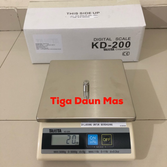 Jual Timbangan Dapur Digital Tanita / Kitchen scale Tanita KD 200 Kapasitas 5 kg | Shopee Indonesia
