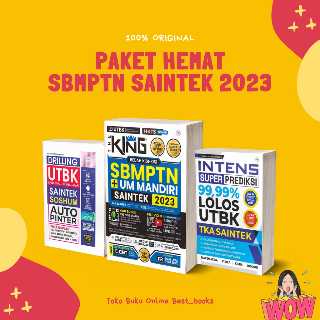 Jual BUKU SBMPTN SAINTEK | THE KING BEDAH KISI-KISI SBMPTN&UM MANDIRI SAINTEK 2023 & TKA TPS ...