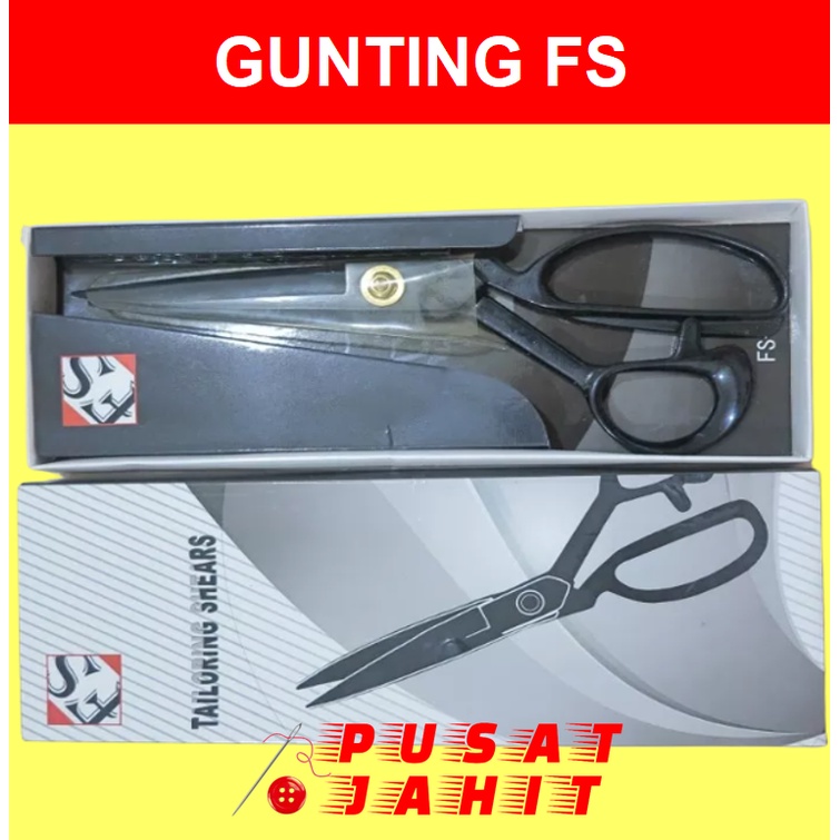 Jual GUNTING KAIN FS STAINLESS STEEL HITAM | Shopee Indonesia