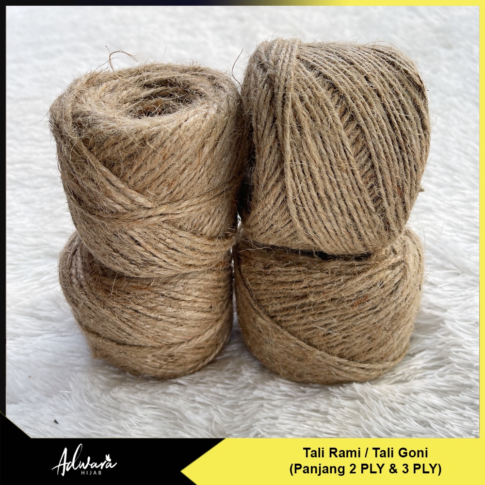 Jual Tali Rami Goni 3 PLY / 2 PLY Panjang 1 Meter | Shopee Indonesia