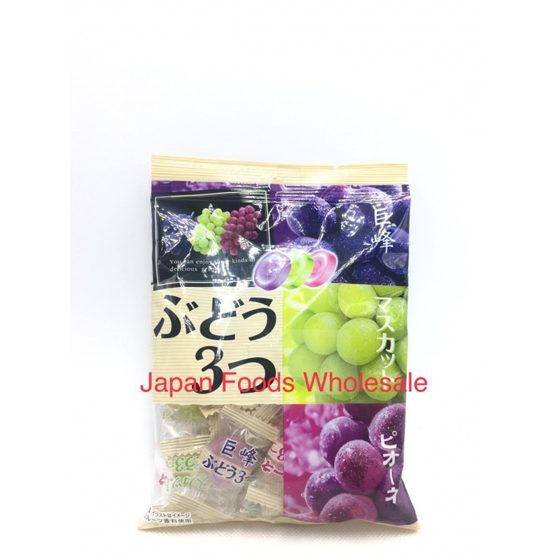 Jual Pine 3 Grape Candy 85gr / permen impor / permen jepang | Shopee ...