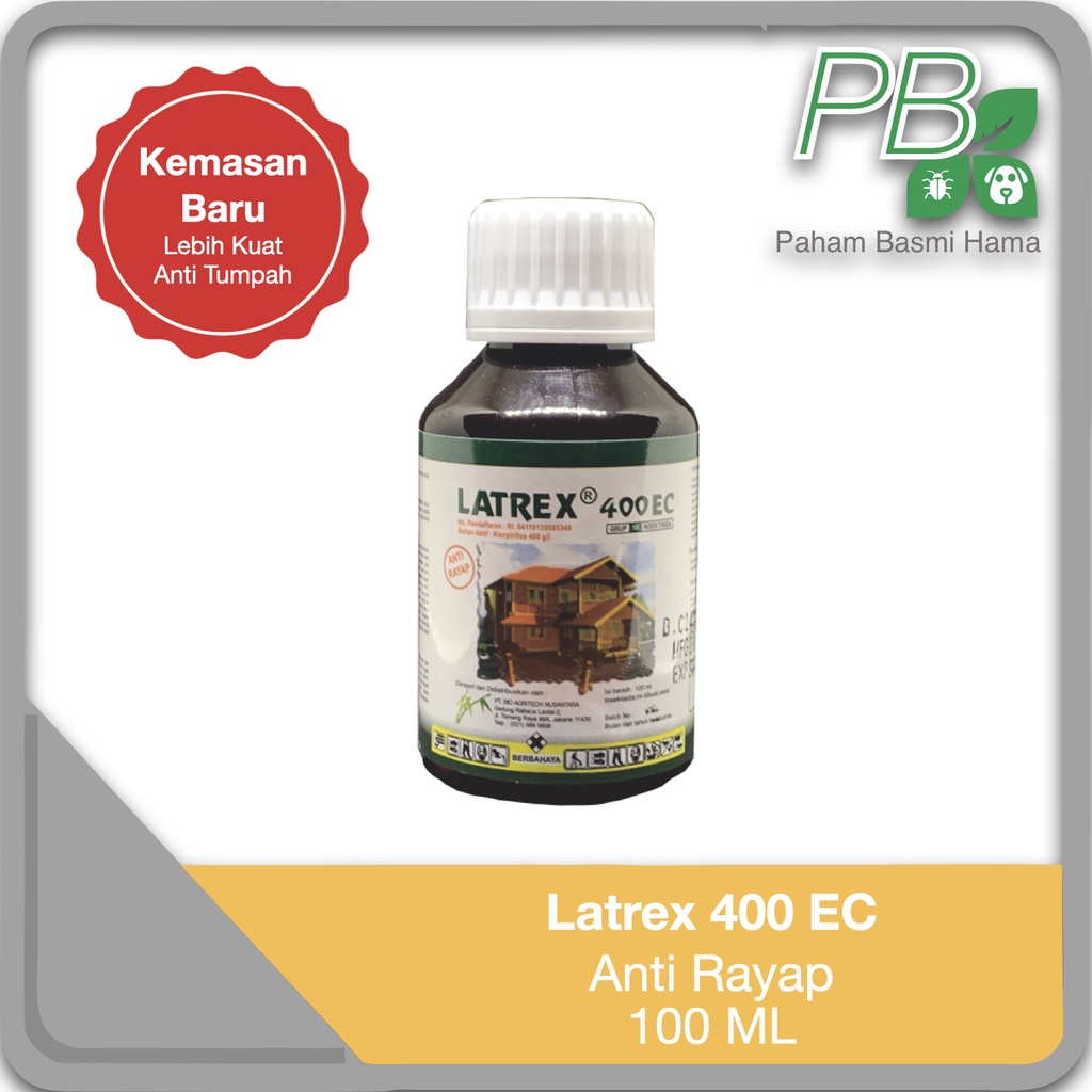 Jual Latrex 400 EC - Anti Rayap - Kayu - Rumah dan Bangunan - 100 ML ...