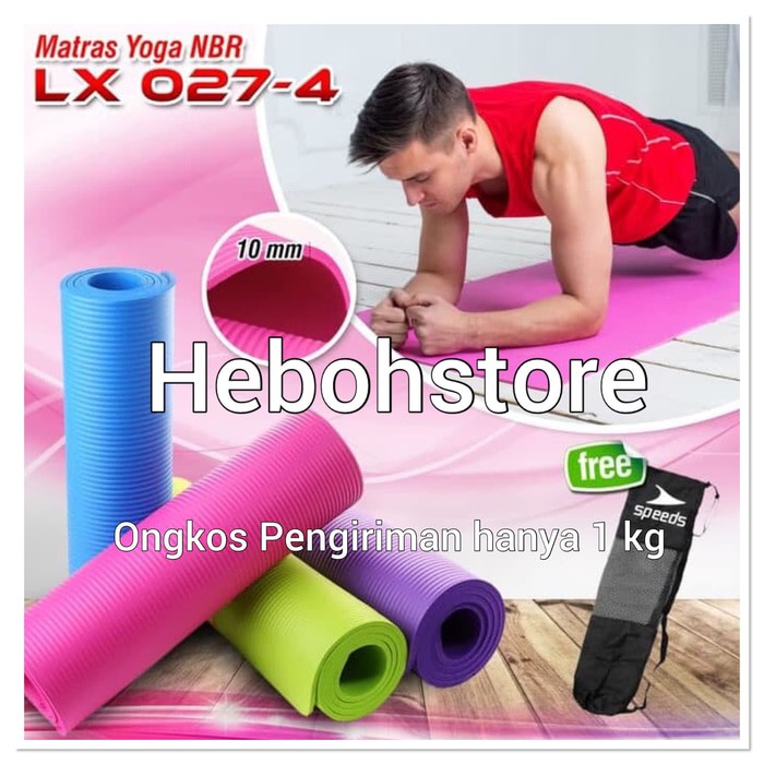 Jual Unik MATRAS YOGA SPEEDS 10 MM BAHAN NBR/YOGA MATT SPEEDS 10 MM ...