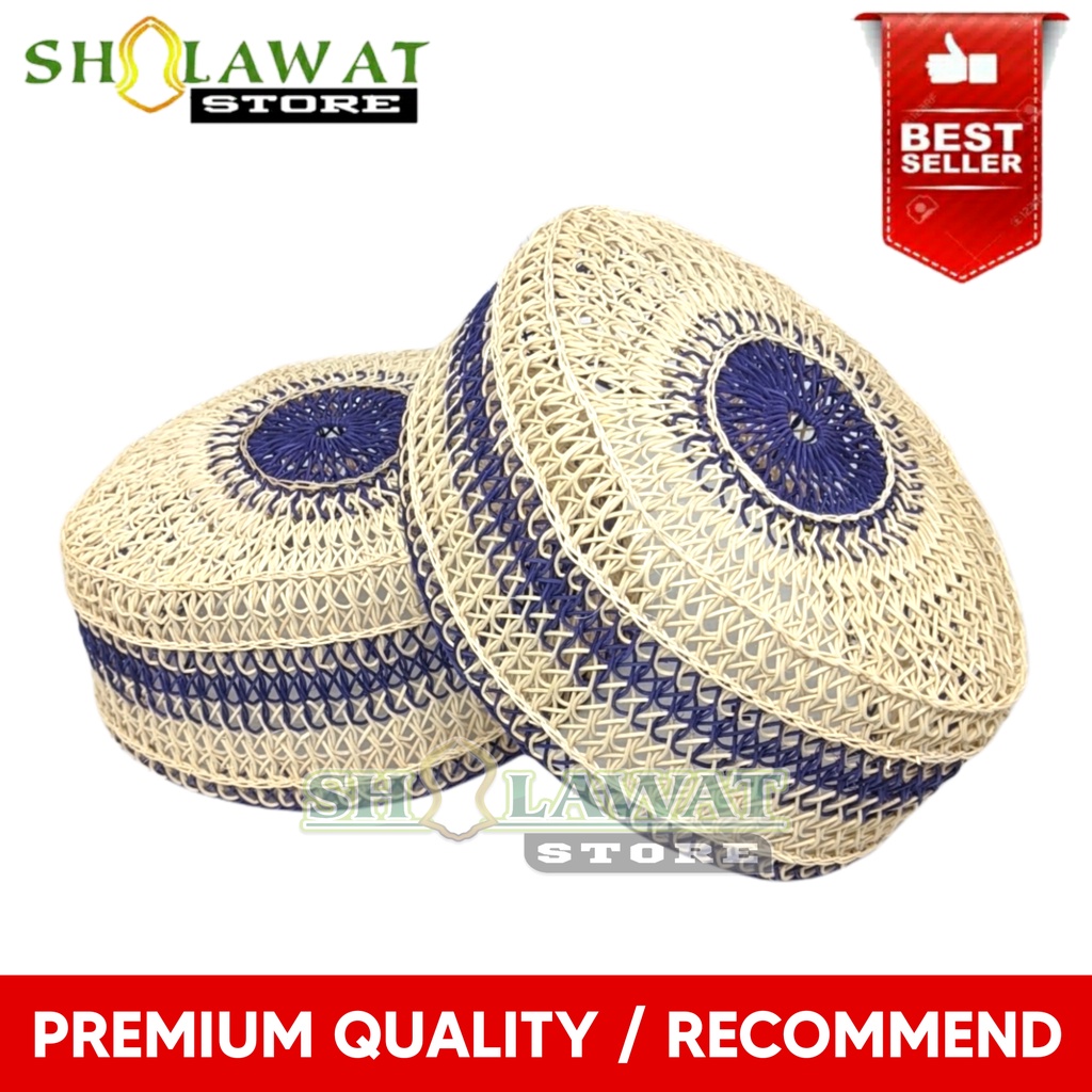 Jual [TERLARIS] Peci Rotan Kombinasi Warna / Kopyah Rotan / Songkok Rotan / Kopiah Rajut Rotan ...