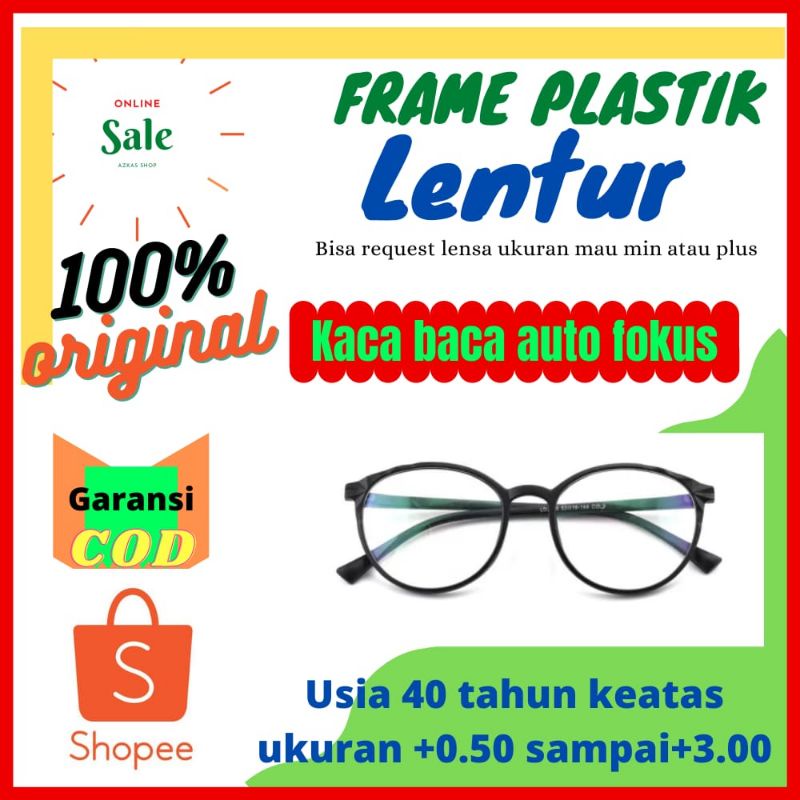 Jual frame plastik lentur elastis(paket frame+lensa) | Shopee Indonesia