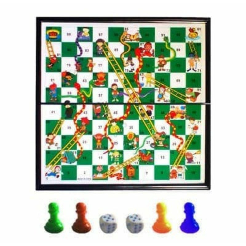 Jual Mainan Ular Tangga Snake Ladders Portable Magnet Magnetic | Shopee ...